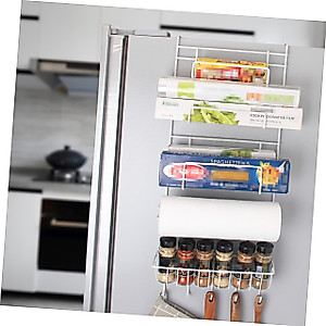 MAGICLULU Refrigerator Side Wall Shelf Multi-layer Storage Holder Copper Storage Rack Refrigerator Storage Rack Refrigerator Hanging Rack Foldable Storage Rack