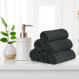 Avalon Salon Towels – 24 Pack Grey Hand Towels 100% Cotton Spa Towels – 16x27 inches Highly Absorbable Facial Towels Gym Towels Hair Towels and Face Towels Bulk Small Towels (Non Bleach Proof)
