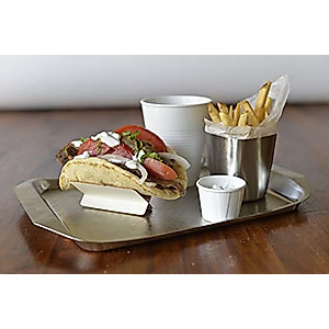 Tablecraft Disposable Taco Taxi, X-Shape Two-Piece, Poplar Wood, 3.5 x 2.5 x 1.75", Pack of 50