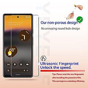 YEYEBF Google Pixel 6A 5G Screen Protector + Camera Lens Protectors, [2+2 Pack] Full Coverage Tempered Glass Screen Protector for Google Pixel 6a 5G-6.1 Inch [Case-Friendly][Fingerprint Compatible]