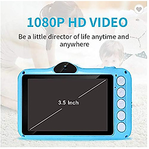 Kids Digital Camera 3.5 inch with 32GB SD Card and SD Card Reader – Camera for Kids Boys and Girls Gifts - Children Toy Camera Large Screen. Rechargeable Selfie Video Camera for Kids.