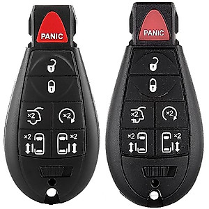 SCITOO 1 pcs Remotes Key Fob for 08-2014 for Town & Country for Caravan Durango Grand Caravan Ram 1500 Journey Challenger for 300 for Jeep Commander for Dodge Ram 2500 3500 Magnum M3N5WY783X IYZ-C01C