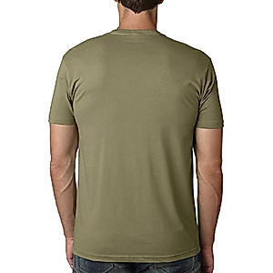 Next Level Mens Premium Fitted Short-Sleeve Crew T-Shirt - Large - Light Olive
