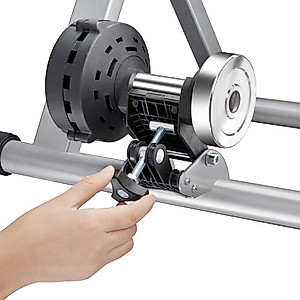 Indoor Bike Trainer – Convert Mountain, Road, or Beach Bicycle into a Stationary Exercise Bike for Indoor Riding All Year Round by Bike Lane (Silver)