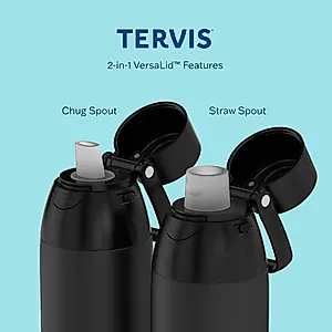 Tervis Venture Water Bottle Dr. Seuss - Grinchy Gleam Triple Walled Insulated Tumbler Travel Cup Keeps Drinks Cold & Hot, 36oz, Stainless Steel