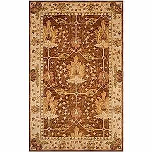 SAFAVIEH Antiquity Collection 2' x 3' Brown / Beige AT840B Handmade Traditional Oriental Premium Wool Accent Rug