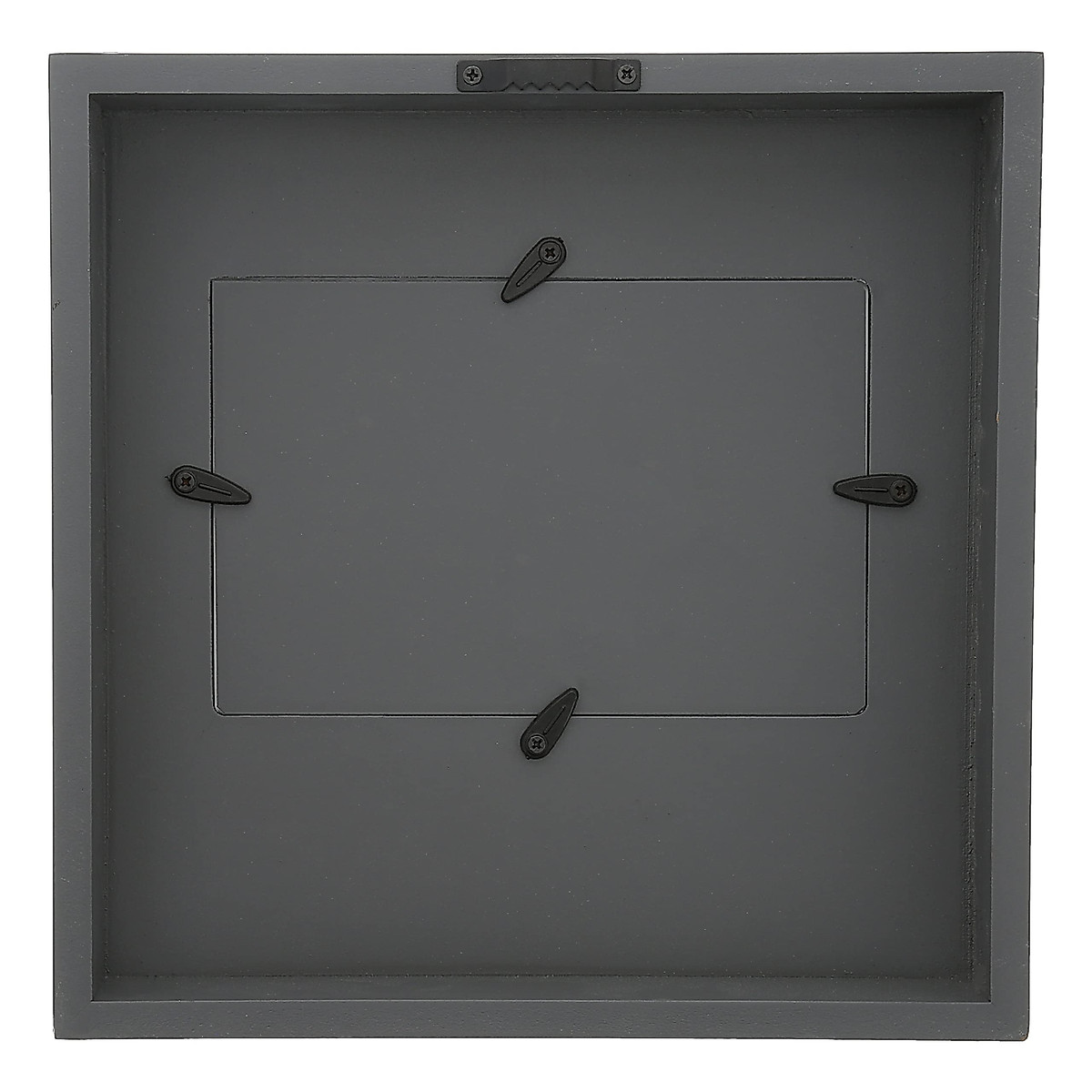 Pavilion - Out Fishing Wood Tabletop Picture Frame, Holds 4 x 6-inch Photo, Rustic Picture Frames, River Vacation Photo Frame, Fishing, 1 Count, 8.75 x 8.75 inches Overall in Size,Gray