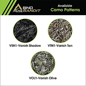 Alpine Innovations Men's Bino Bandit Binocular Cover, Stealth Shadow, One Size