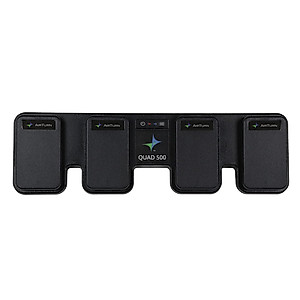 AirTurn QUAD500 Silent Bluetooth Pedal Page Turner Teleprompt Live Stream App Controller