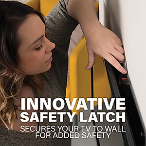 All-New, Made for Amazon No Drill No Stud TV Wall Mount for 32-85” TVs up to 100lbs, Compatible with Amazon Fire TVs