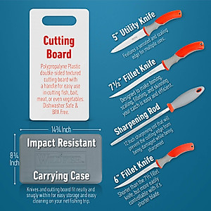 Wild Fish 6-peice Fish Fillet Set, Multipurpose Set Ideal for Cleaning Fish and Many Other Kitchen Tasks