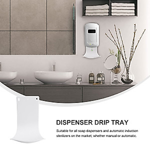 1pc Plastic water tray Soap Dispenser Tray drip catcher tray Household Dispenser Tray Bar Soap Holder automatic soap dispenser wall?soap?box foam white Laundry soap take a bath