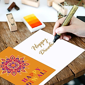 ceiba tree Happy Diwali Cards Assortment Diwali Greeting Cards Bulk with Envelopes