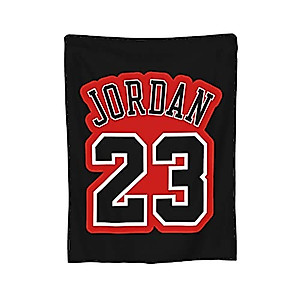 Basketball Number 23 Jordan Flannel Abstract Throw Blanket, Super Soft Fleece Decorative Blanket, Sofa Bed Microfiber Blanket