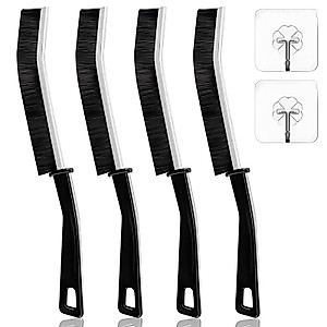 Crevice Cleaning Brush, Hard Bristle Crevice Cleaning Brush, Multifunctional Cleaning Brush, Gap Cleaning Brush, Grout Brush, Crevice Cleaning Tool for Kitchen and Bathroom etc(4+2Pcs)