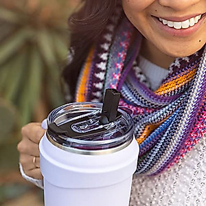 Hydrapeak Roadster 40oz Tumbler with Handle and 2-in-1 Straw Lid, Insulated Leak Proof Double Walled Stainless Steel Coffee Travel Mug - Keeps Cold for 34 Hours or Hot for 10 Hours (Ice)