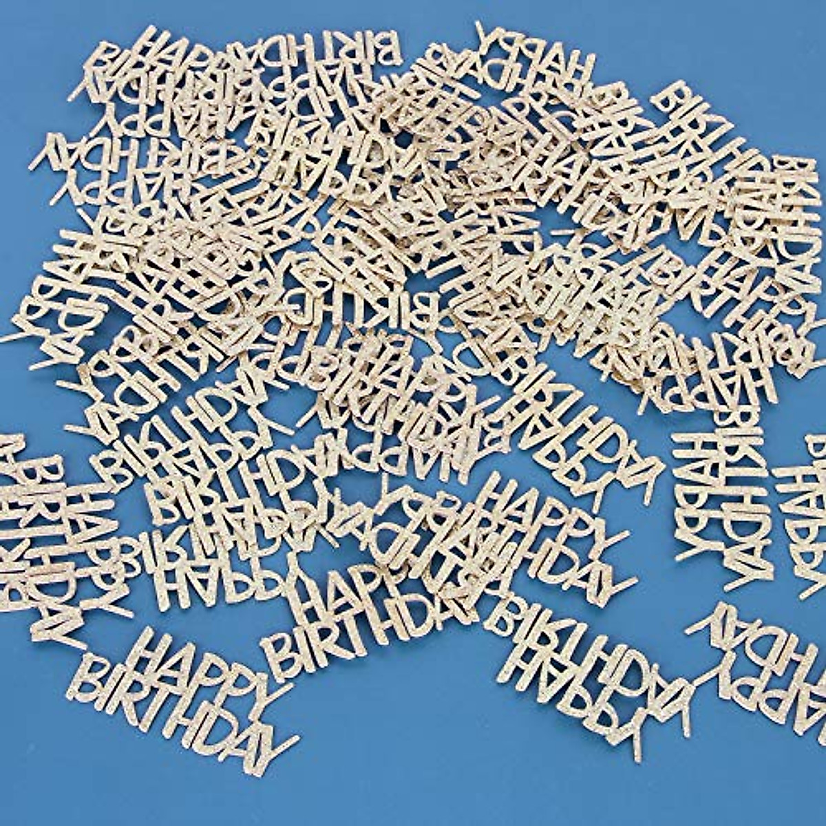 Halodete Happy Birthday Confetti - Birthday Party Table Decorations Gold Glitter Confetti, Table Scatter Confetti Decorations for Baby Shower Birthday Party