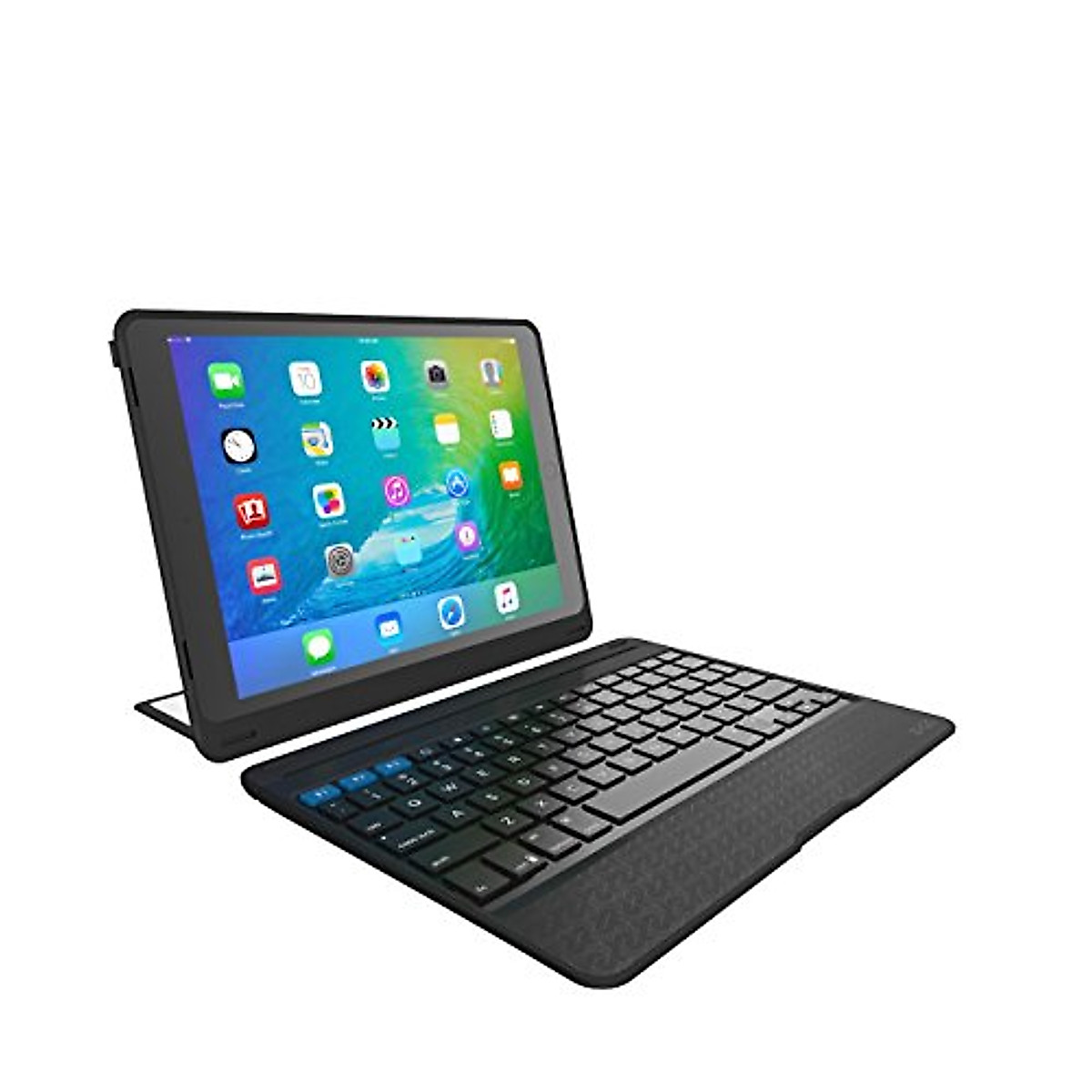 ZAGG Rugged Book Pro – Magnetic-Hinged Bluetooth Keyboard and Case for Apple iPad Pro 9.7” – Black (ID8RPK-BB0)
