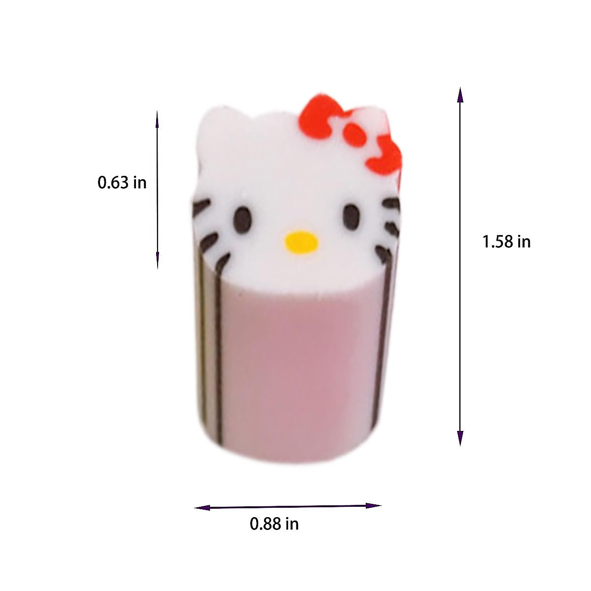 6Pcs Cute Erasers for Kids Mini Erasers for Pencils Kawaii Eraser Fun Erasers Back to School Supplies Kid Party Favors Gift, Suitable for Children Over 6 Years Old