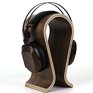 Linsoul BLON B60 50mm Beryllium-Coated Diaphragm HiFi Over-Ear Close-Back Headphone with Wooden Faceplate, Copper Cable, Stainless Leather Headband for Studio Musician Audiophile (BL-B60, Black)