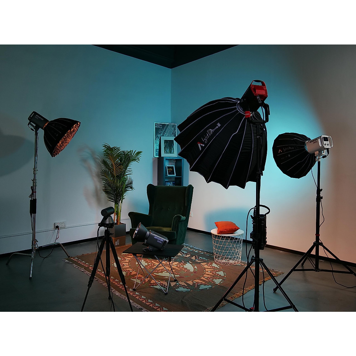Aputure Light Dome III Studio Softbox Bowens Mount with Diffuser Cloth, Honeycomb Grid, Carry Bag, Compatible with Amaran, Aputure Series & Bowens Mount LED Video Light