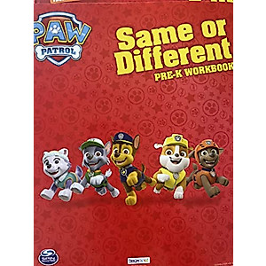Pup Patrol Same or Different Learning Workbook