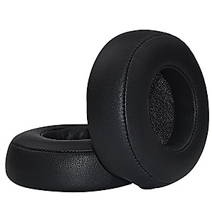 Sqrmekoko Replacement Ear Pad Cushion Cups Cover Earpads Repair Parts Compatible with Beats by Dr Dre Pro Detox (Black)
