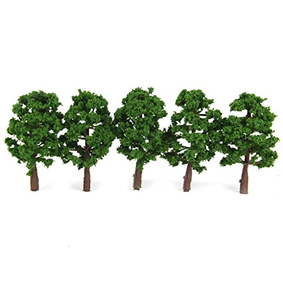 LoveinDIY 100pcs Plastic Model Trees N Scale Train Street Layout Railway Landscape 8cm