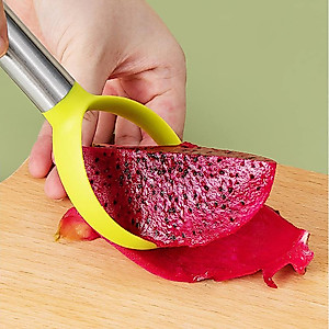 XIANGEN Fruit Carving Knife Set 3-in-1 Set for Home Use Fruit Cutting and Fruit Sacking Supplies Watermelon Digging Ball shaped triangular V-shaped fruit carving knife