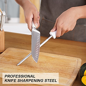 Kitchen Knives Set, Harriet 14-Piece Knife Block Set with Multifunctional Kitchen Shear and Sharpening Steel, High-Carbon Stainless Steel Chef Knife Set, Classic Forged Triple Rivet