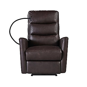 Voohek Power Electric Lift Recliner Chair Sofa for Ederly and Adults, with Adjustable Massage & Heat, Soft & Skin-Friendly, Medium, Brown