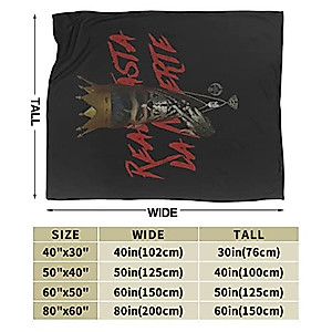 Anu-el AA Blanket,Real Ha-sta La Mue-RTE Throw Blanket,Soft Warm Lightweight Cozy Microfiber Flannel Throw Blankets 80"x60"