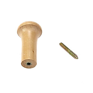 KUMGROT 10pcs Coat Wall Hooks Wood Mushroom Hook Heavy Duty Robe Hook Decorative Wall Hooks Coat Pegs Hooks for Hanging Hat Towels Clothes 5.2cm/2 Inch