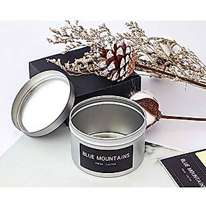 Moretoes 24 Pack 4 Oz Silver Aluminum Candle Tins with Lids for DIY Candle Making, Storage, Travel or Gift
