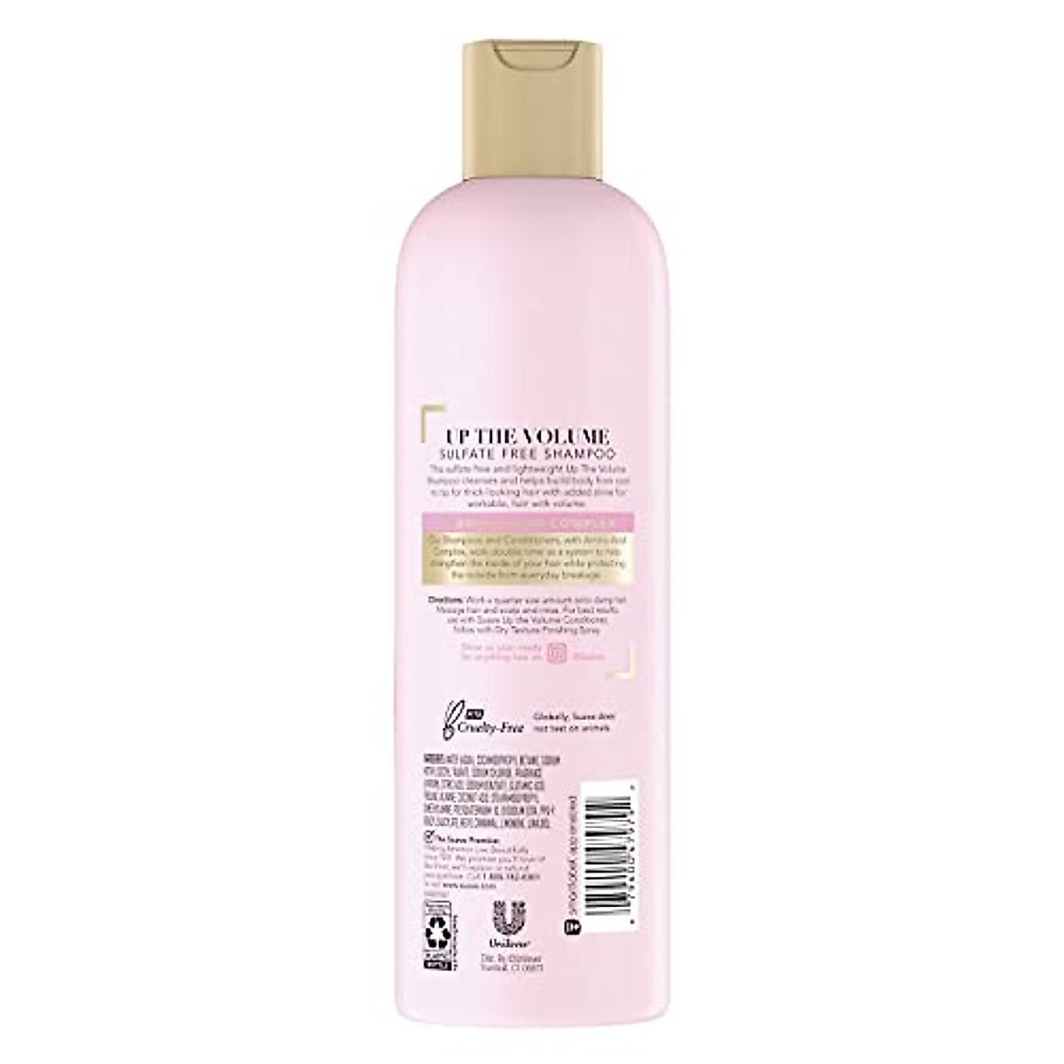 Suave Pink Up The Volume Shampoo For Volumized Hair Volumizing Sulfate Free Shampoo 16.5oz