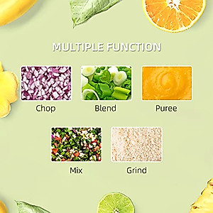 HOMCOM 2 in 1 Blender, Food Processor Combo for Chopping, Slicing, Shredding, Mincing, Pureeing for Vegetable, Meat and Nuts, 500W 5-Cup Bowl, 1.5L Blender Jug, 3 Blades