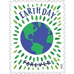 USPS Earth Day (Booklet of 20) Save Earth, Recycle, Awareness, Thank You, Climate, Party First Class Forever Postage Stamps Scott #5459