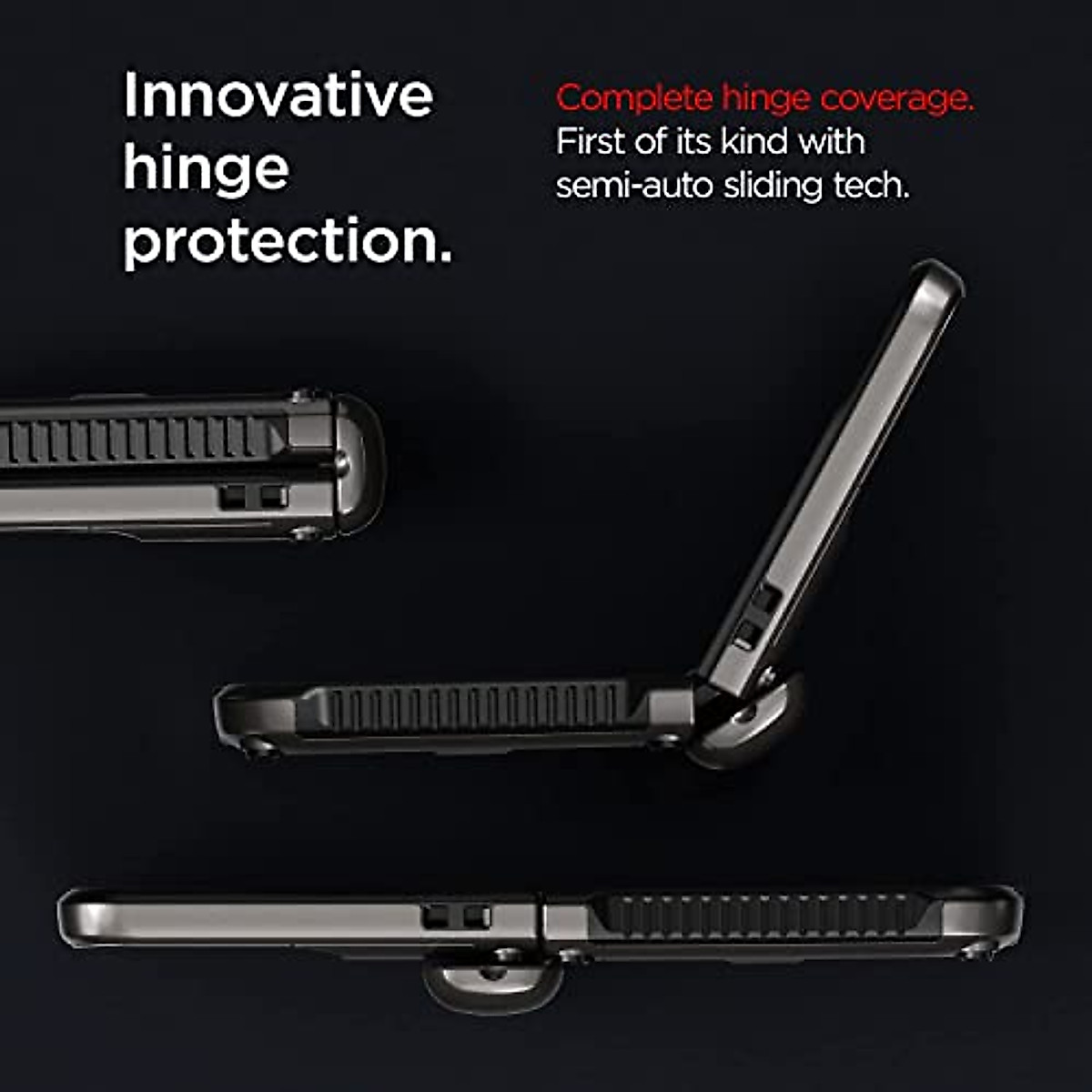 VRS DESIGN Terra Guard Phone Case for Galaxy Z Flip 3, Semi-Auto Hinge Protective Case Compatible with Galaxy Z Flip 3 5G (2021)