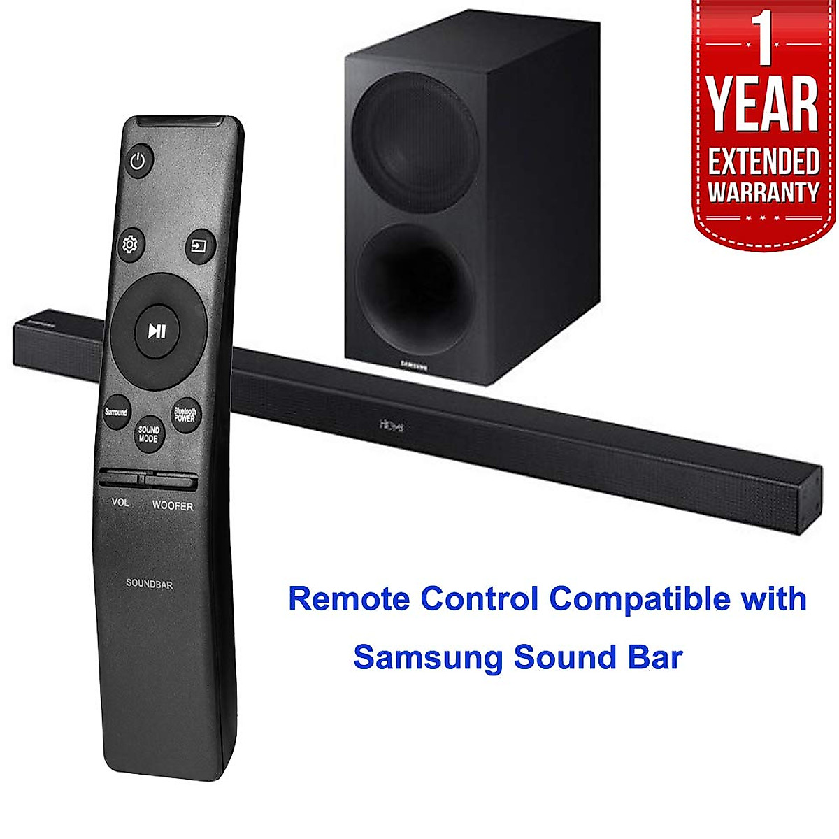 Universal Replacement Remote Control Compatible with All Samsung Home Theater Soundbar HW-M360 HW-M370 HW-M430 HW-M450 HW-M4500 HW-M550 HW-M4501 HW-MM55