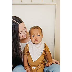 Copper Pearl Baby Bandana Drool Bibs for Drooling and Teething 4 Pack Gift Set Vance, Soft Set of Cloth Bandana Bibs for Any Baby Girl or Boy, Cute Registry Ideas for Baby Shower Gifts