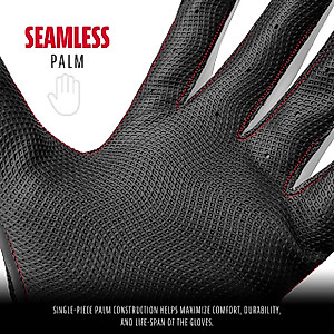 Franklin Sports Youth Teeball Batting Gloves - Youth Flex - Kids Batting Gloves for Teeball, Baseball, Softball - Black/White - Small (21205F1)