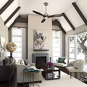 Hunter Fan Company, 50789, 52 inch Melbourne Brushed Nickel Ceiling Fan with LED Light Kit and Handheld Remote