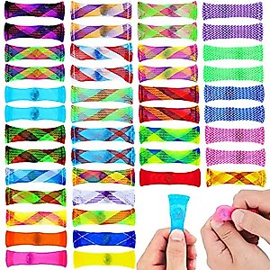 44 Pcs Mixed Color Marble Mesh FIDGET TOY Stress Relieve toy, Focus Enhance, Relieves Stress and Increase Focus for Adults and Children, has helped with ADHD ADD OCD Autism