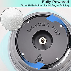 Reespring Cotton Candy Machine - Cotton Candy Maker With Splash Prevention Bowl For Home Use – Comes with Sugar Scoop and 20 Candy Sticks - Aqua