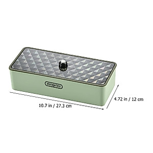 Cabilock 3pcs Tableware Drain and Dustproof Simple Container Plastic