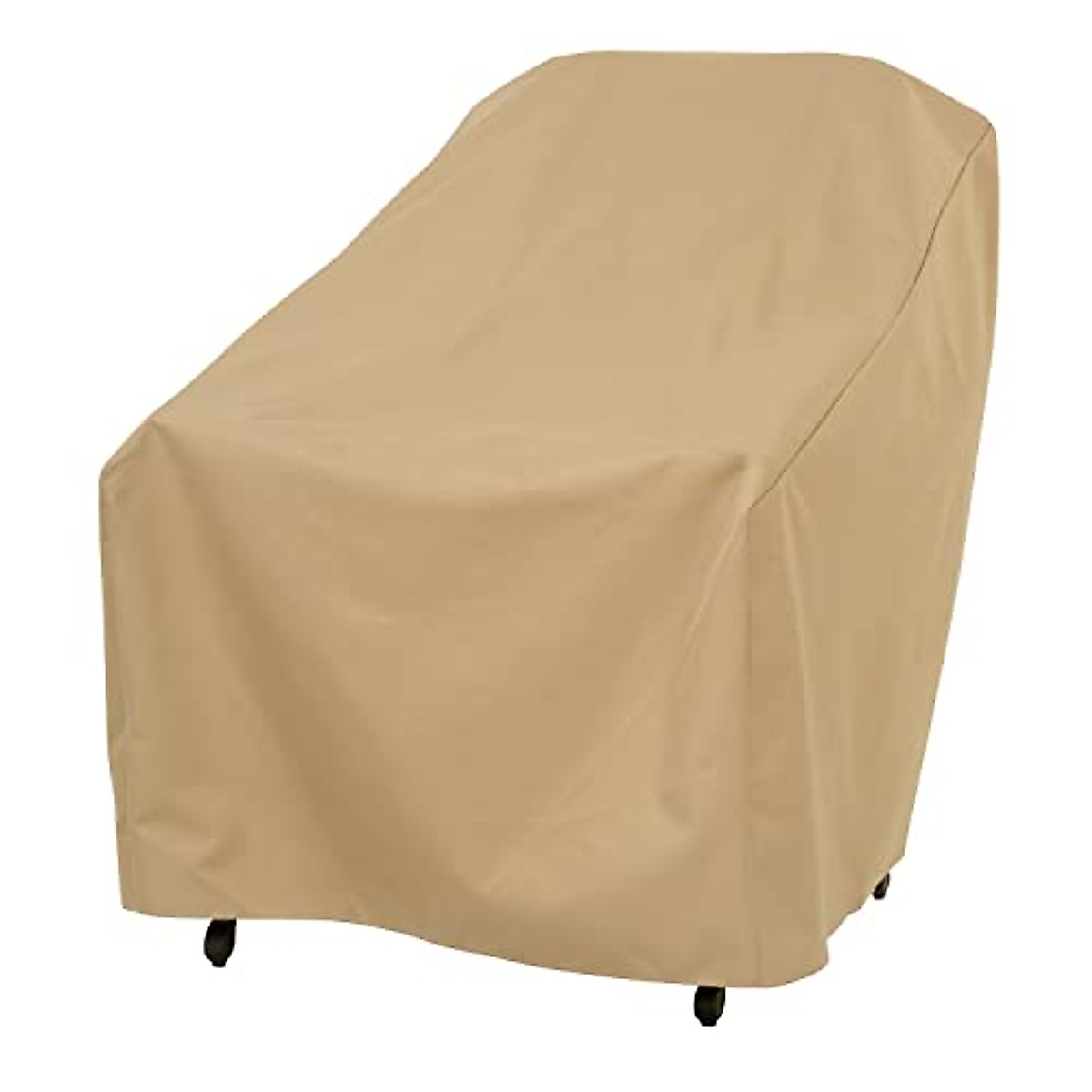 Modern Leisure Basics Patio Chair Cover - Weather-Resistant Fabric - Furniture Protection Perfect for Patio, Deck, and Porch - 27" L x 34" W x 31" H - Khaki