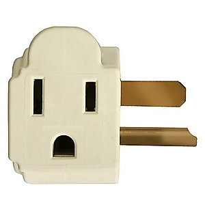 HUG-A-PLUG DUAL OUTLET WALL ADAPTER, 6PK, IVORY