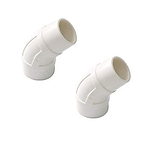 ATIE Pool Cleaner 45 Degree Elbow W70244 Replacement Fits Most Zodiac Baracuda, Pentair Kreepy Krauly, and Hayward Pool Cleaners (2 Pack)