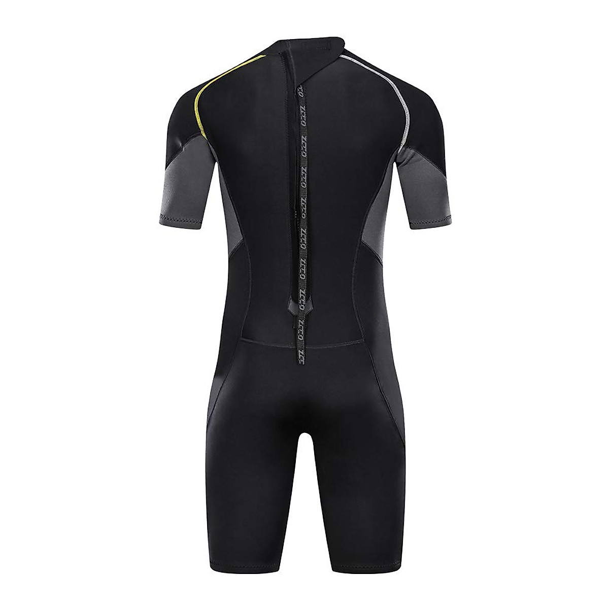 ZCCO Men's Wetsuits 1.5mm Premium Neoprene Back Zip Shorty Dive Skin for Spearfishing,Snorkeling, Surfing,Canoeing,Scuba Diving Suits(L)
