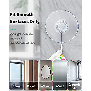 Clip Strip 12 Pack Suction Cups, Heavy Duty Super Sucker Suction Cup Without Hook, 1.75" Diameter, 4 pounds Downward Weighted Rate, Display Signage in Retail, Ideal for Home, Office, & Retail Stores